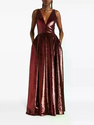 GENNY Sequin-embellished Maxi Dress
