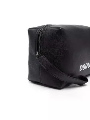Dsquared2 Logo-print Leather Wash Bag