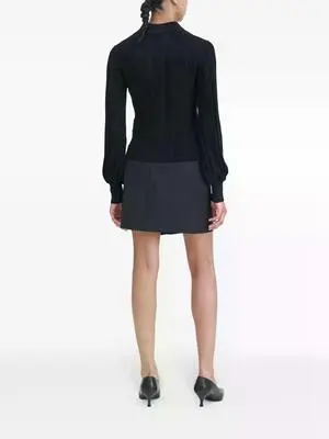Filippa K Braid Knit Cardigan - Black