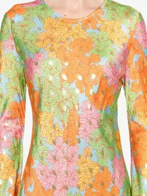 NEVER FULLY DRESSED Alaia Floral Print Dress