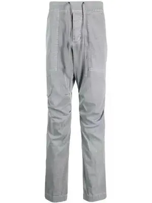 JAMES PERSE Drawstring Straight-leg Trousers - Blue