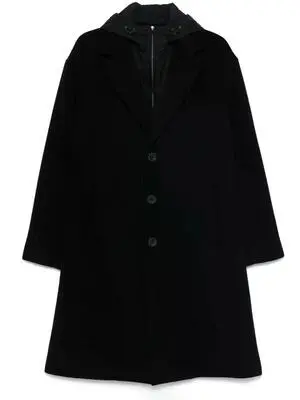 Herno Virgin Wool Blend Hooded Coat