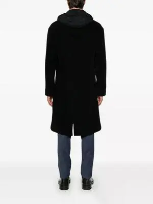 Herno Virgin Wool Blend Hooded Coat
