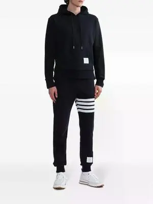 Thom Browne Rwb Stripe Loopback Hoodie