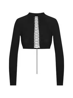 MAISON CLOSE Nuit Infinie Open-back Top - Black