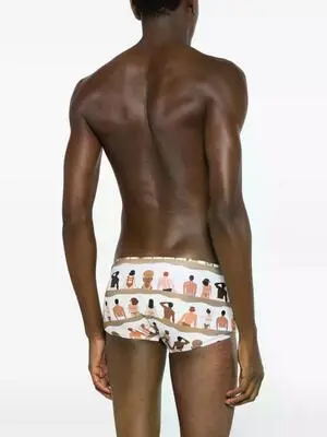 AMIR SLAMA Graphic-print Swim Shorts