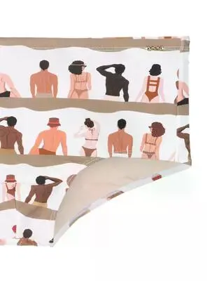 AMIR SLAMA Graphic-print Swim Shorts