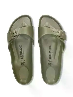 BIRKENSTOCK Madrid Buckled Slide Sandals - Green