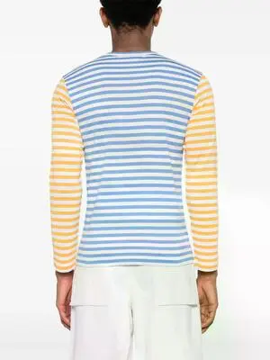 Play Comme Des Garcon Striped Jersey T-shirt - Blue