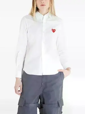 Play Comme Des Garcon Heart-patch Shirt