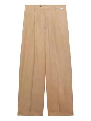 Gcds Pleated Trousers - Neutrals