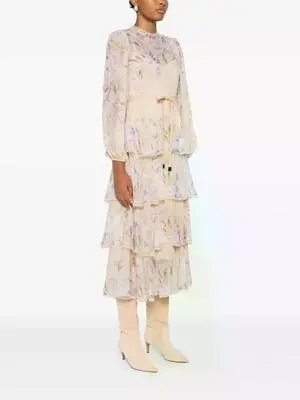 Zimmermann Eden Lace-trimmed Floral Midi Dress