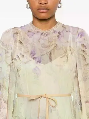 Zimmermann Eden Lace-trimmed Floral Midi Dress