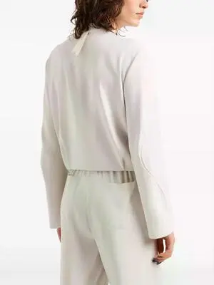Giorgio Armani Collarless Drop-shoulder Jacket
