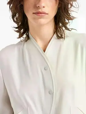 Giorgio Armani Collarless Drop-shoulder Jacket
