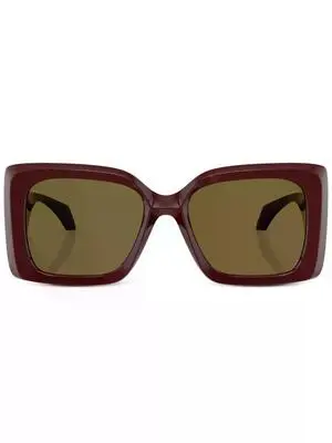 Versace Medusa Plaque Oversized Sunglasses - Red