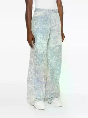 PDF Dust-effect Straight-leg Jeans