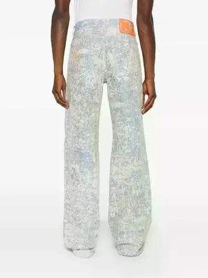 PDF Dust-effect Straight-leg Jeans