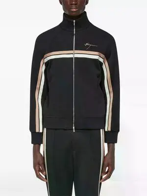 FERRAGAMO Logo-engraved Zip-up Jacket