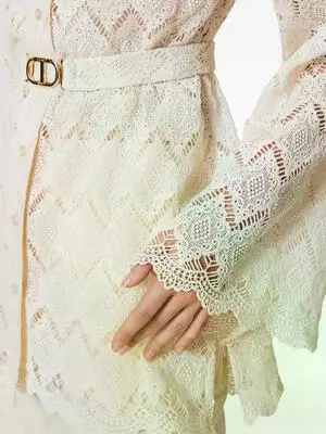 TWINSET Macramé Lace Shirt