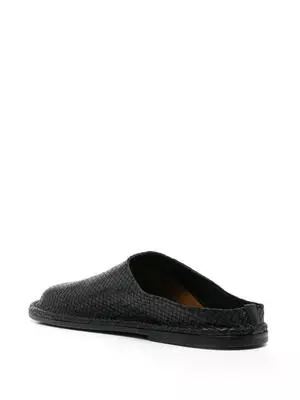 BUTTERO® Woven Leather Slippers