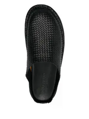 BUTTERO® Woven Leather Slippers