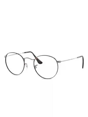 Ray-ban Round-Frame Glasses Black