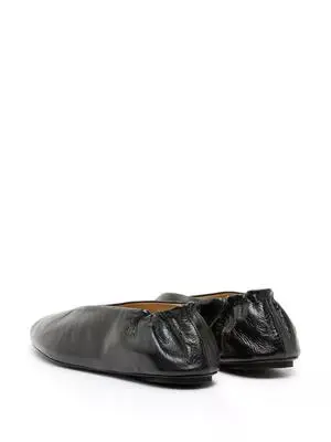 Marsèll Strassico Leather Ballet Flats - Black
