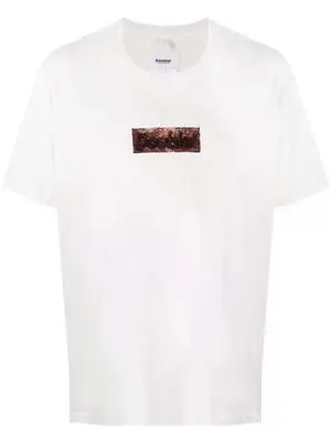 DOUBLET Logo-patch Cotton T-shirt - Neutrals