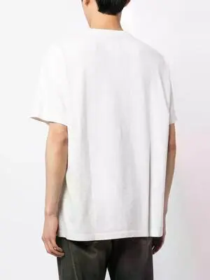 DOUBLET Logo-patch Cotton T-shirt - Neutrals