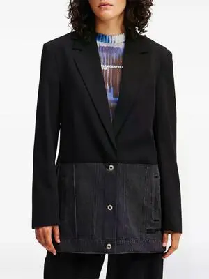Karl Lagerfeld Mixed-material Blazer