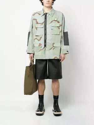 OAMC Re:work Camouflage Print Zip-up Shirt Jacket