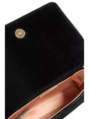 Versace Medusa Head Velvet Shoulder Bag