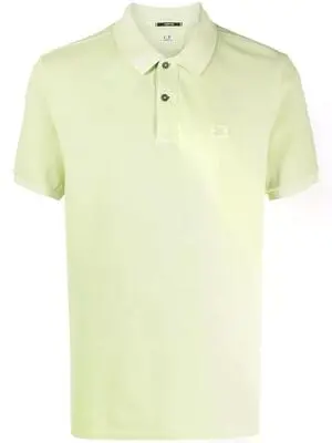 C.P. COMPANY Logo-patch Piqué Polo Shirt