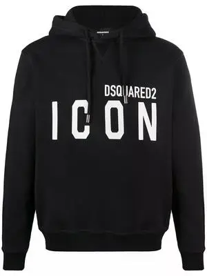 Dsquared2 Icon-print Hoodie - Black