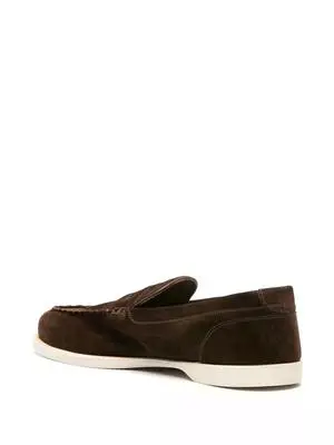 John Lobb Pace Suede Loafers - Brown