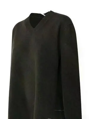 Fendi Cashmere Sweater With Rear Button Fastening
