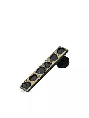 PARTS OF FOUR Diamond Plate Single Earring Black