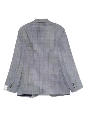 Caruso Checked Blazer - Grey