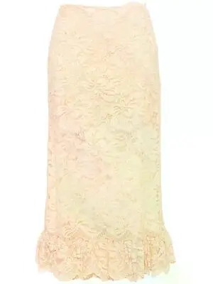 Rabanne Corded-lace Midi Skirt