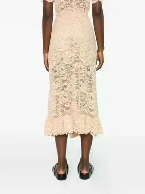 Rabanne Corded-lace Midi Skirt