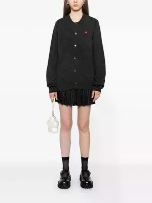 Play Comme Des Garcon Wool Cardigan