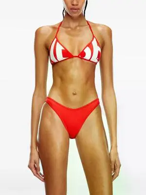 DIESEL® Logo-print Triangle Bikini Top