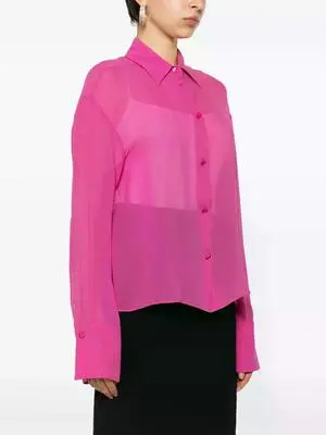 GENNY Long-sleeve Silk Shirt