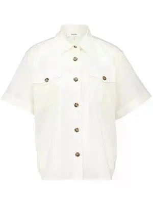 FRAME Patch-pocket Cotton Shirt