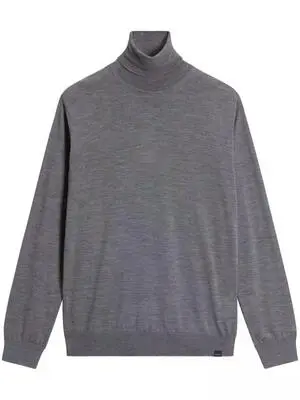 Woolrich Virgin Wool Roll Neck Sweater - Grey