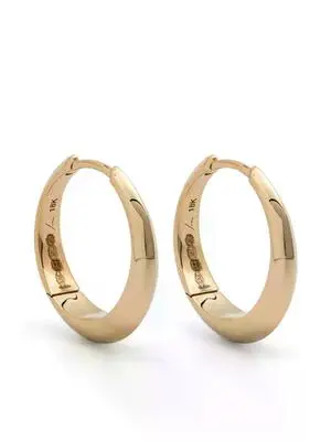 Lizzie Mandler 18kt Yellow Large Crescent Hoop Earrings - Gold