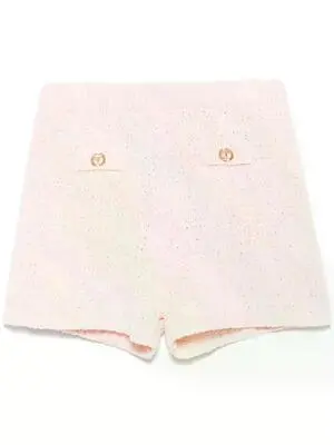 TWINSET Oval T-buttons Knitted Shorts - Pink