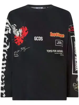 Gcds Logo-print T-shirt - Black