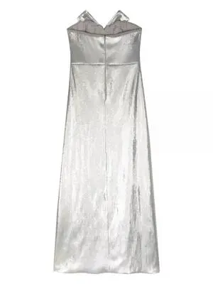 GENNY Sequined Strapless Gown